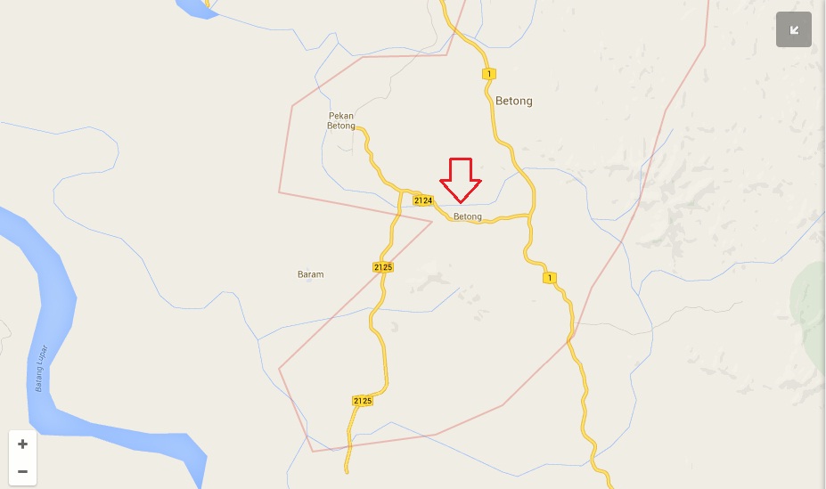 Peta PB Betong - Laman Web Jabatan Perbendaharaan Negeri Sarawak